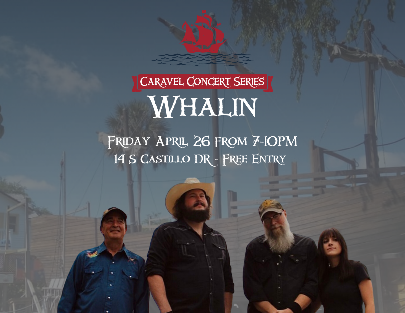 Caravel Concert with Whalin – April 26 - The Colonial Oak Music Park